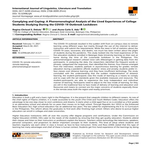 Coherent and comprehensive report in differing viewpoints on an issue ...