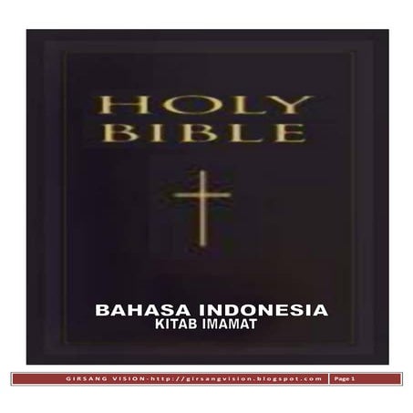 ALKITAB INDONESIA-KITAB IMAMAT | PDF