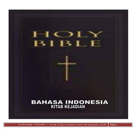 ALKITAB INDONESIA-KITAB KEJADIAN | PDF