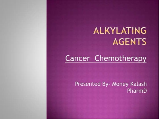 Anticancer drugs 1 introduction and classification | PPT