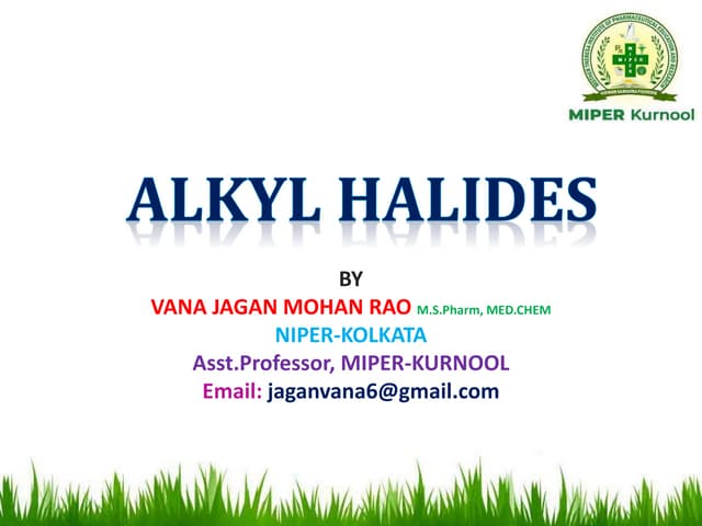 Alkyl Halides and Alcohols | PPTX