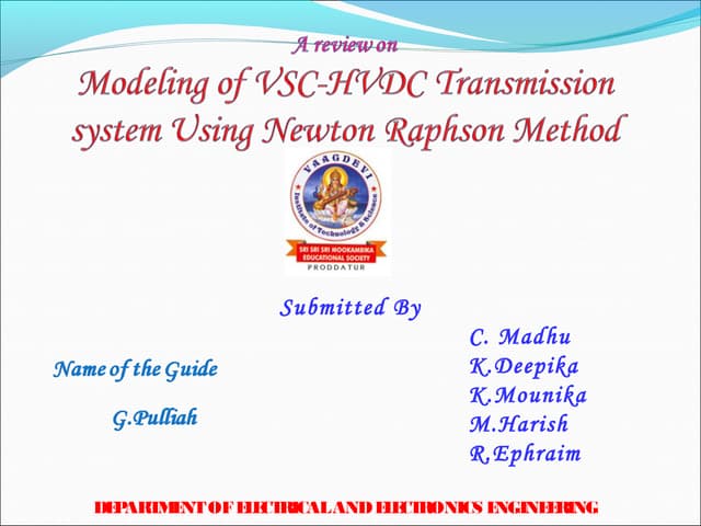 WIDE AREA MONITORING SYSTEMS(WAMS) | PPTX