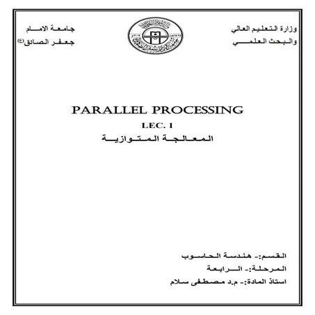 Parallel Processing | PDF