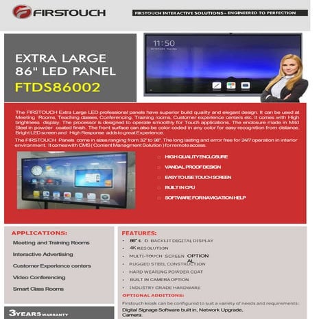 Digital Signage Solutions - All Types of Commercial display Tv on GeM ...