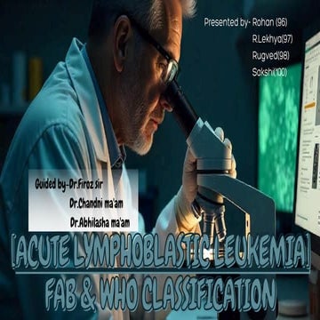 ALL-FAB & WHO Classification pathology pdf | PDF