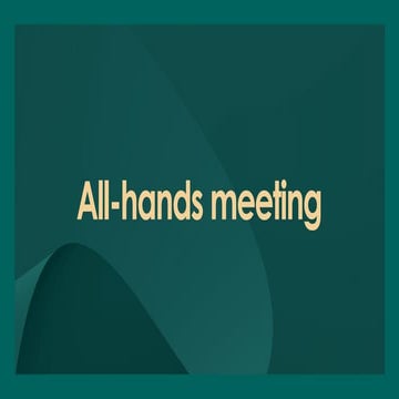 Cameo all-hands presentation for PowerPoint | PPTX