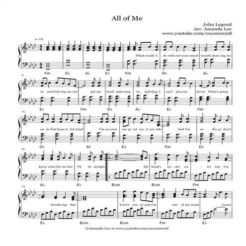 John Legend All of-me | PDF