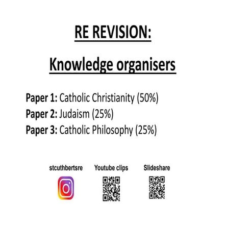 Knowledge Organisers - All 3 papers | PPTX