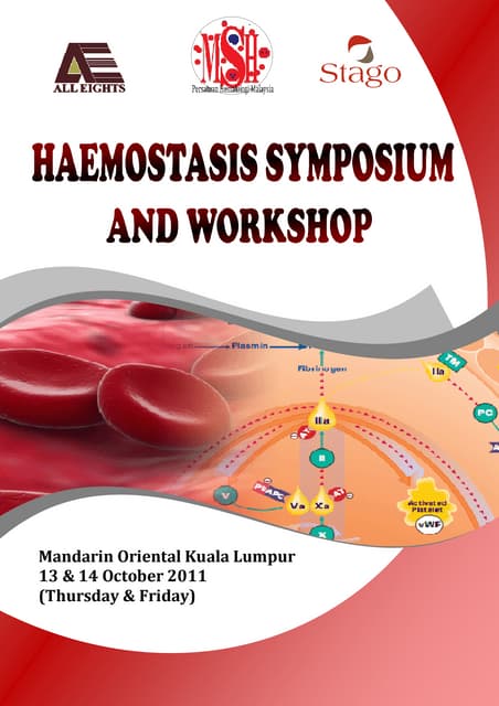 Haemostasis Symposium and Workshop | PDF Haemostasis Symposium and Workshop | PDF