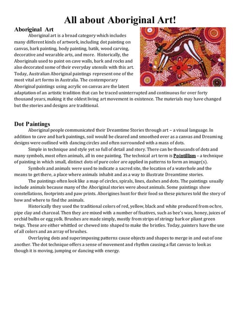 ABORIGINAL ART | PPT
