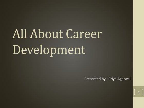Career Counselling in the Present Context | PPTX | Career Advice | Careers
