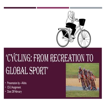 All about Cycling sports - History and Scope.pdf
