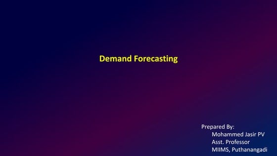 Forecasting | PDF