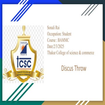 All about Discuss Throw sports -- History and Scope.pdf