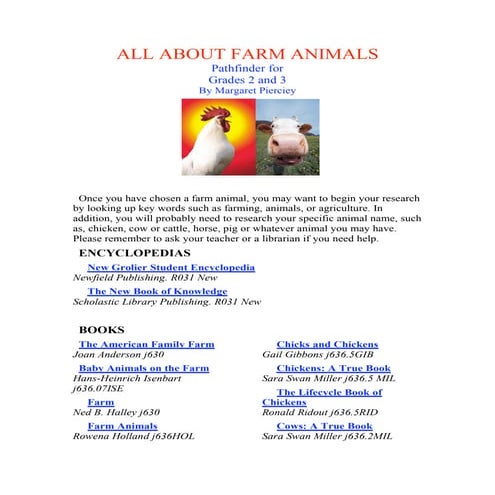 All About Farm Animals 4 | PDF