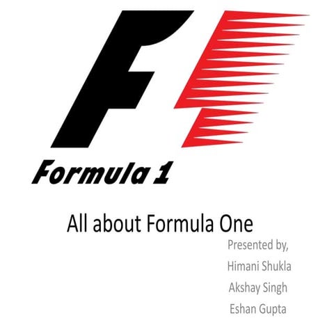 All about formula one | PPTX
