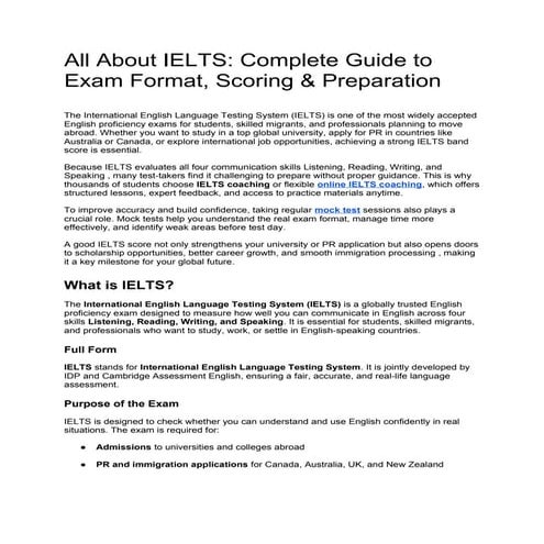 All About IELTS_ Complete Guide to Exam Format, Scoring & Preparation (1).docx