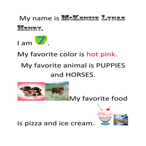 All about mc kenzie | PDF