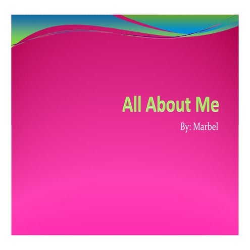 All about me | PDF