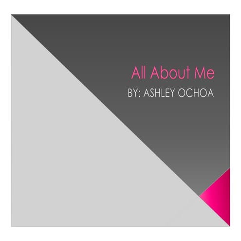 All about me power point | PPTX