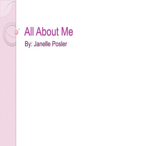 All about me | PPT