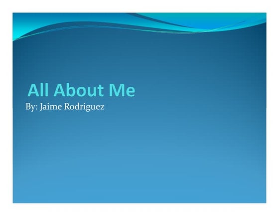 All about me | PPT