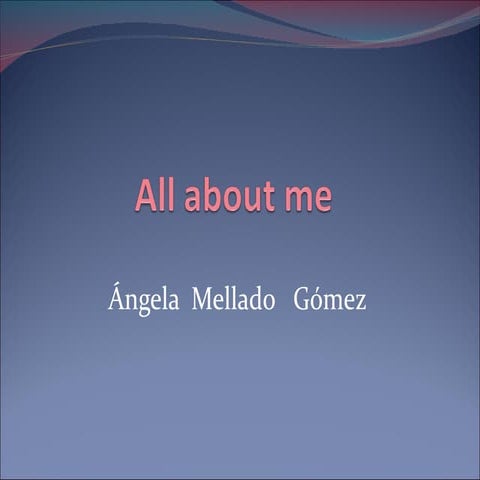 All about me | PPT