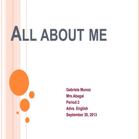 All about me | PPT