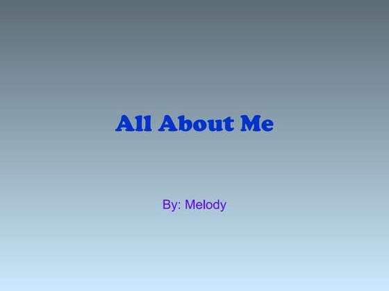Introduction to me | PPT