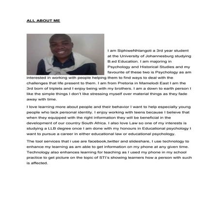 All about me | PDF