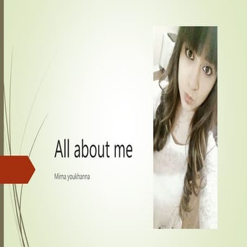 All about me | PPTX