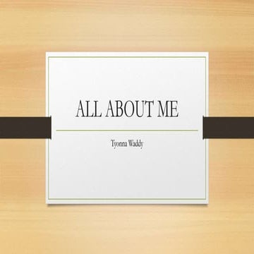 All about me | PPT