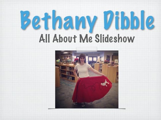Bethany Dibble presentations