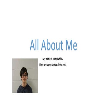 All about me powerpoint | PPT
