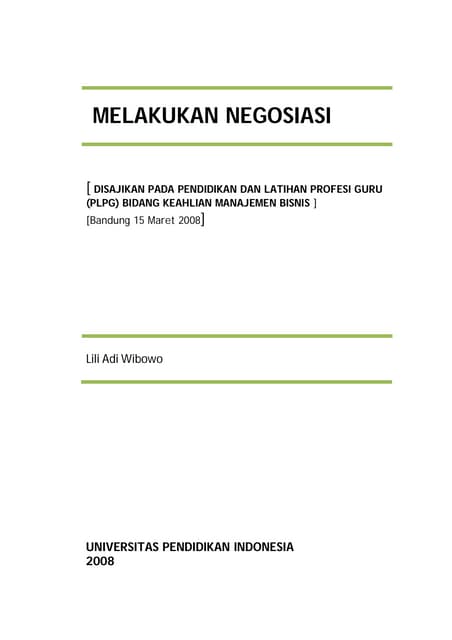 Ppt negosiasi | PPT