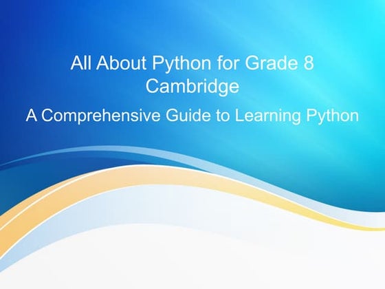 Introduction About Python Programmingppt