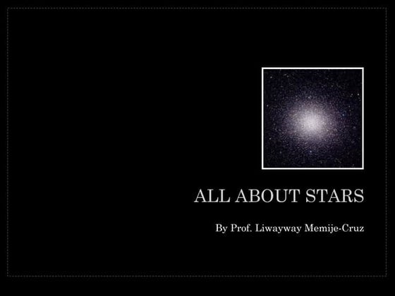 The Life Cycle of Stars Complete Presentation | PPT