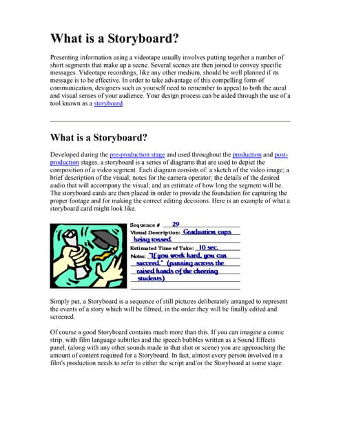 Film proposal and storyboards | PPT