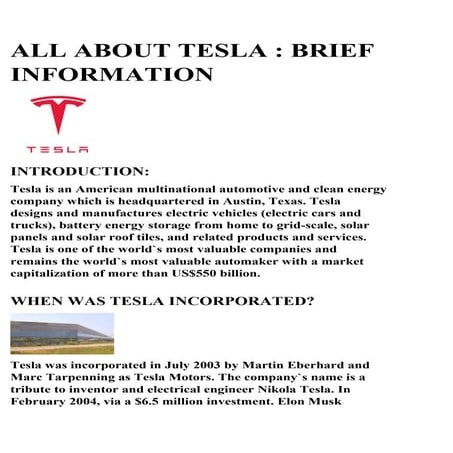 ALL ABOUT TESLA. | DOCX