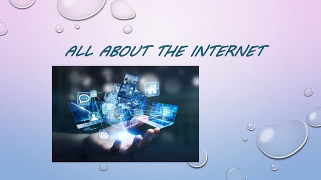 Basic requirements for internet connection | PPTX