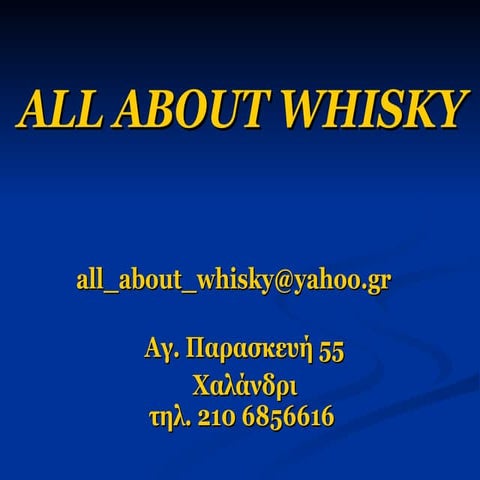 All About Whisky | PPT