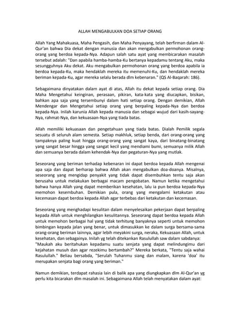 Wirid selepas solat | PDF