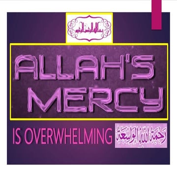 Allah's mercy | PPTX