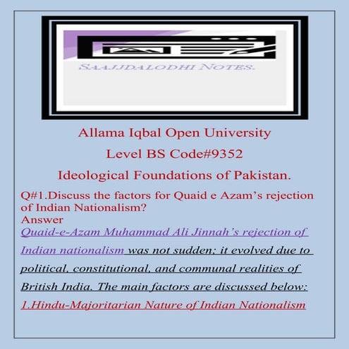 Allama Iqbal Open University BS code 9356 topic Gandhara Art Of ...