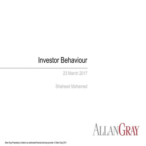 Allan gray | PDF