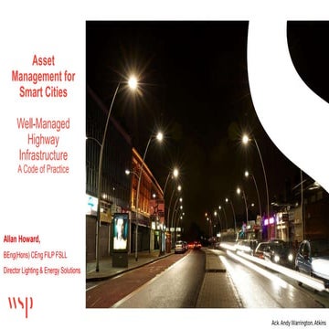 Allan Howard, Technical Director Lighting & Energy Solutions at WSP ...