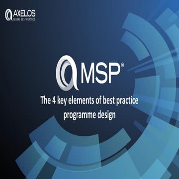 The 4 key elements of best practice programme design. | PPT