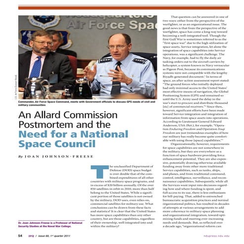 U.s. national space policy
