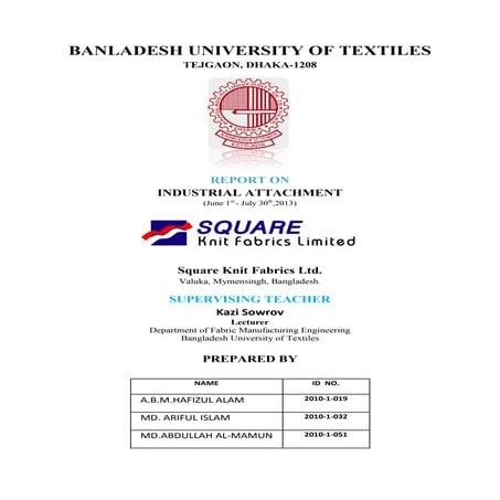 Industrial Attachment of Square Knit Fabrics Limited by Milon, Mamun ...