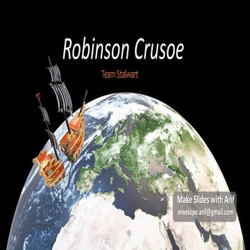 Characters analysis of Robinson Crusoe Presentation for university.ppsx